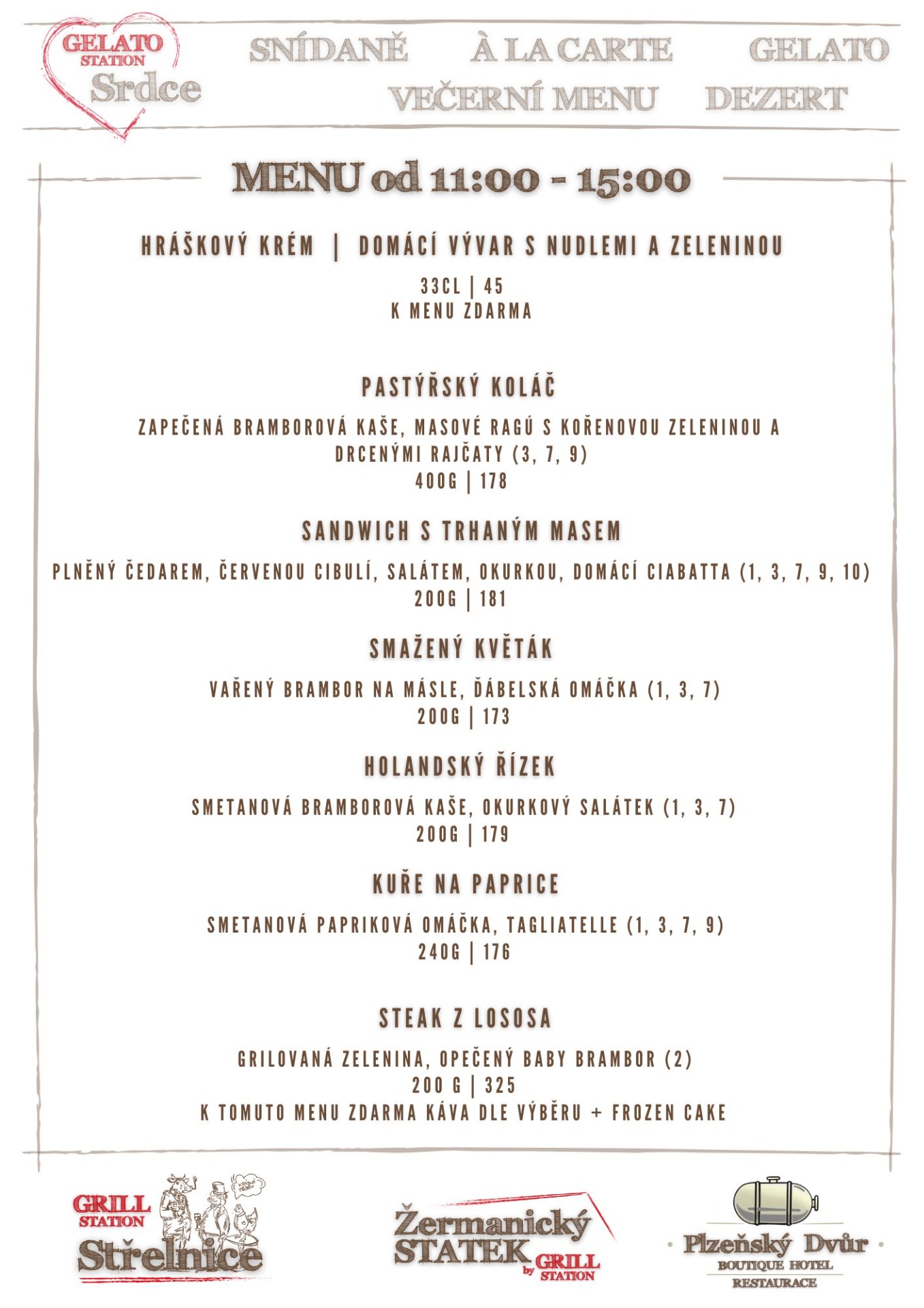 Denní MENU :: Gelato Station - SRDCE